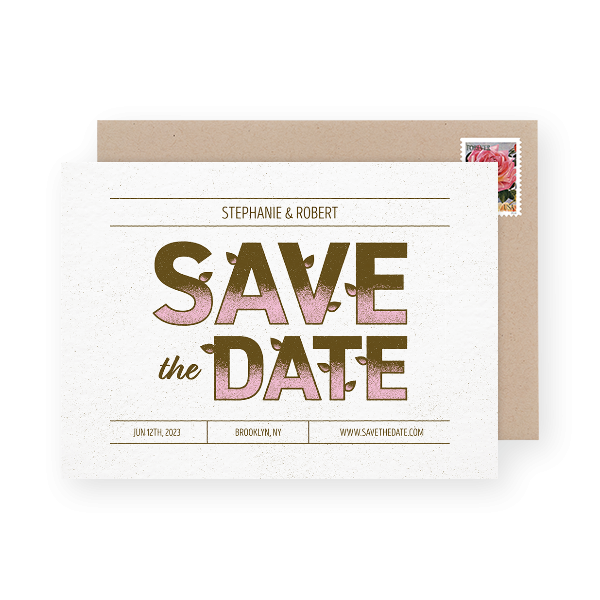 15 Save the Dates Without Photos That Will Blow Your Mind
