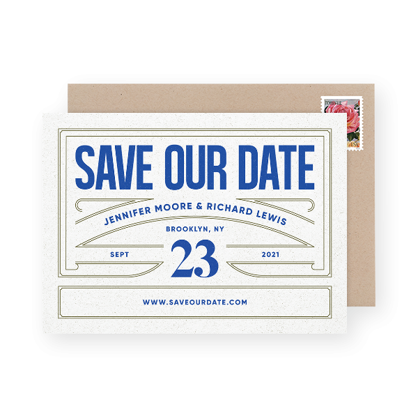 15 Save the Dates Without Photos That Will Blow Your Mind